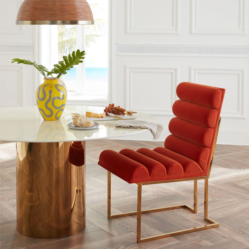 Channeled Goldfinger Dining Chair | Jonathan Adler UK