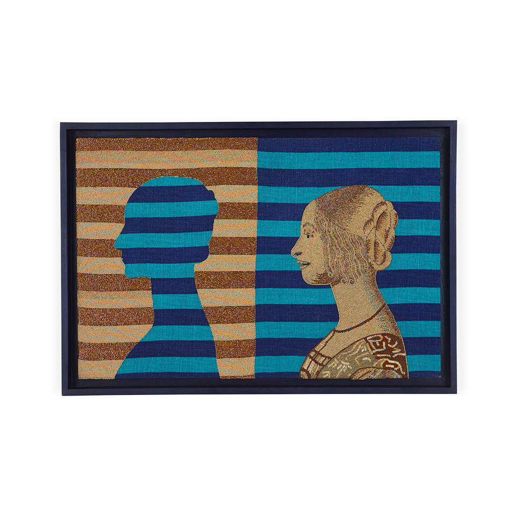 Renaissance Stripes Beaded Art | Jonathan Adler UK