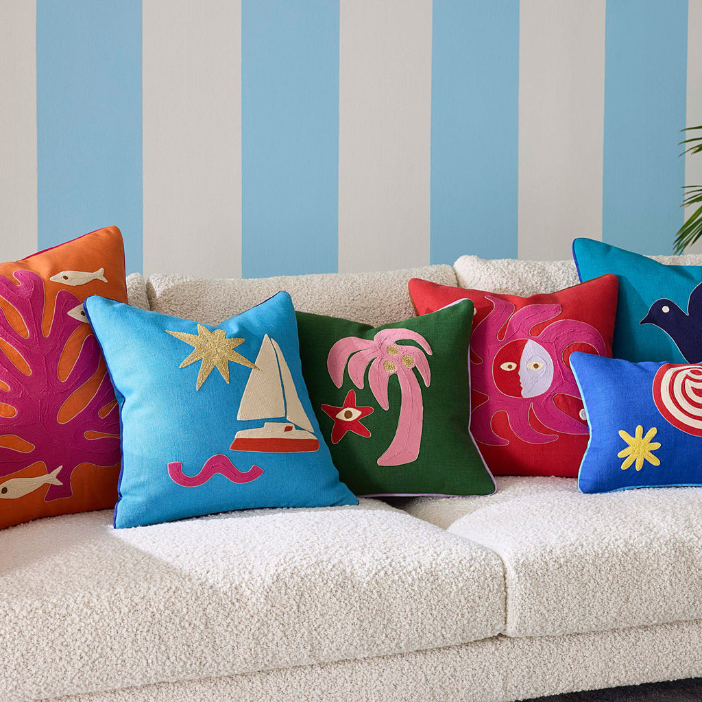 Playa Sailboat Cushion | Jonathan Adler UK